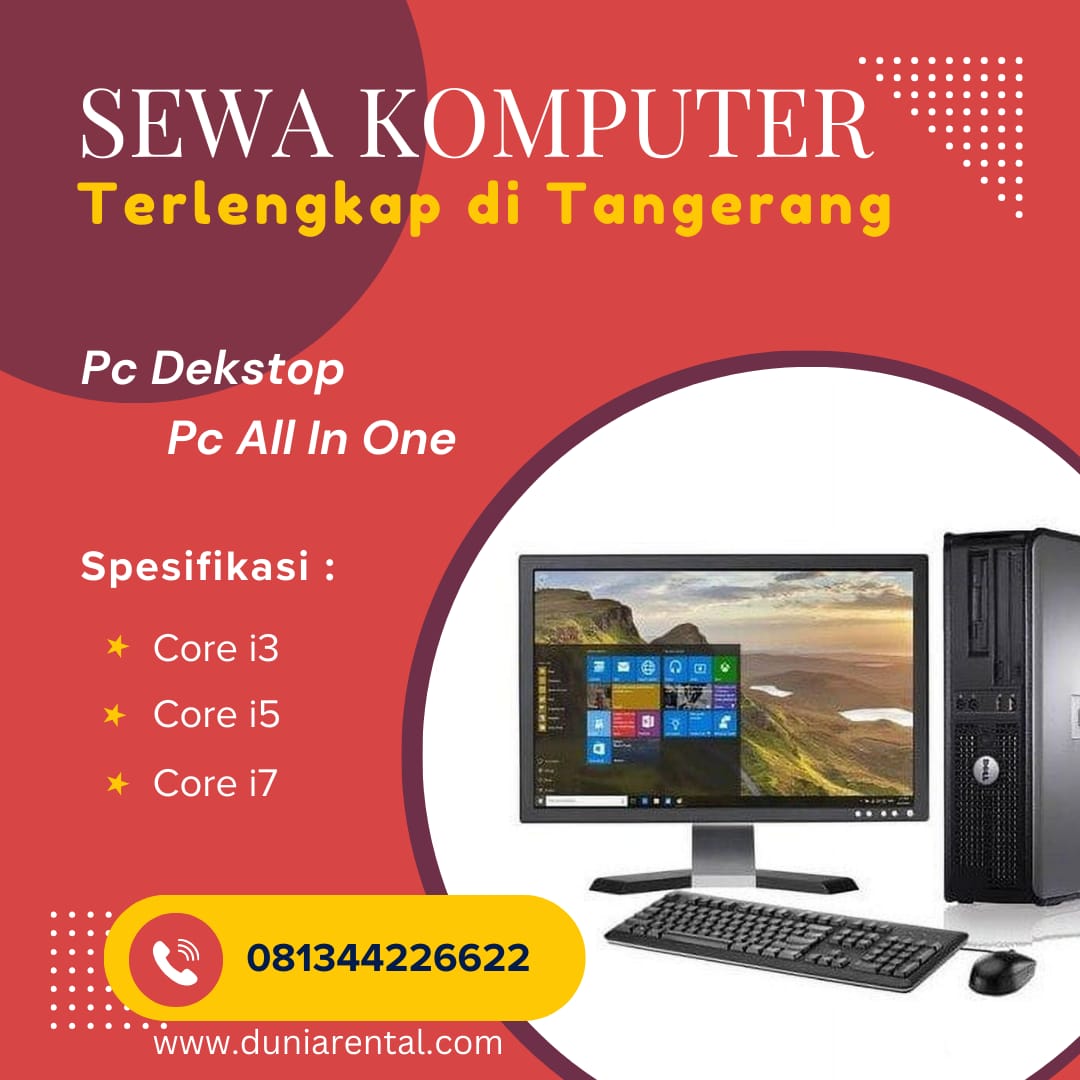 Sewa Komputer Tangerang – Pusat Sewa Laptop Murah Jakarta