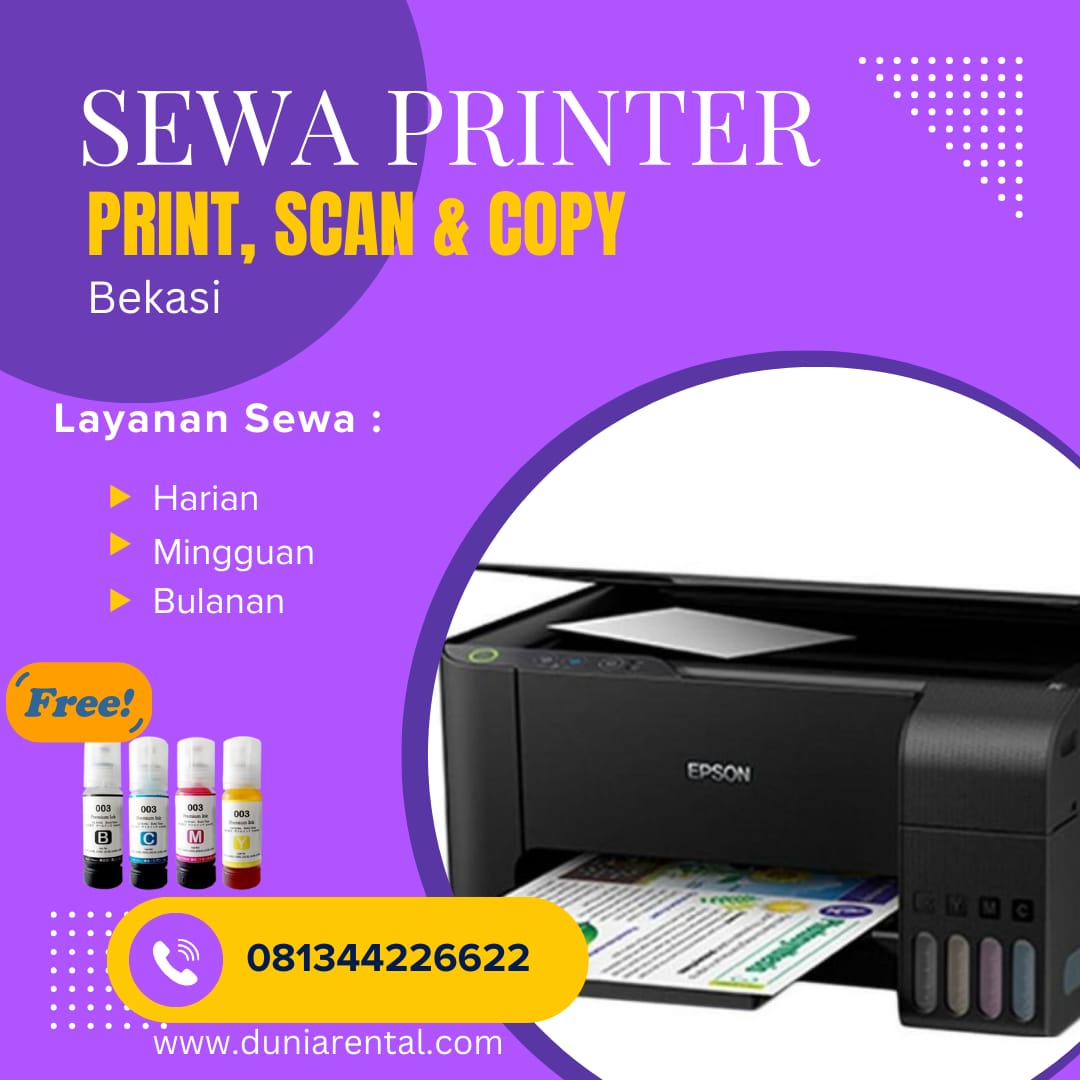 Sewa Printer Bekasi – Pusat Sewa Laptop Murah Jakarta